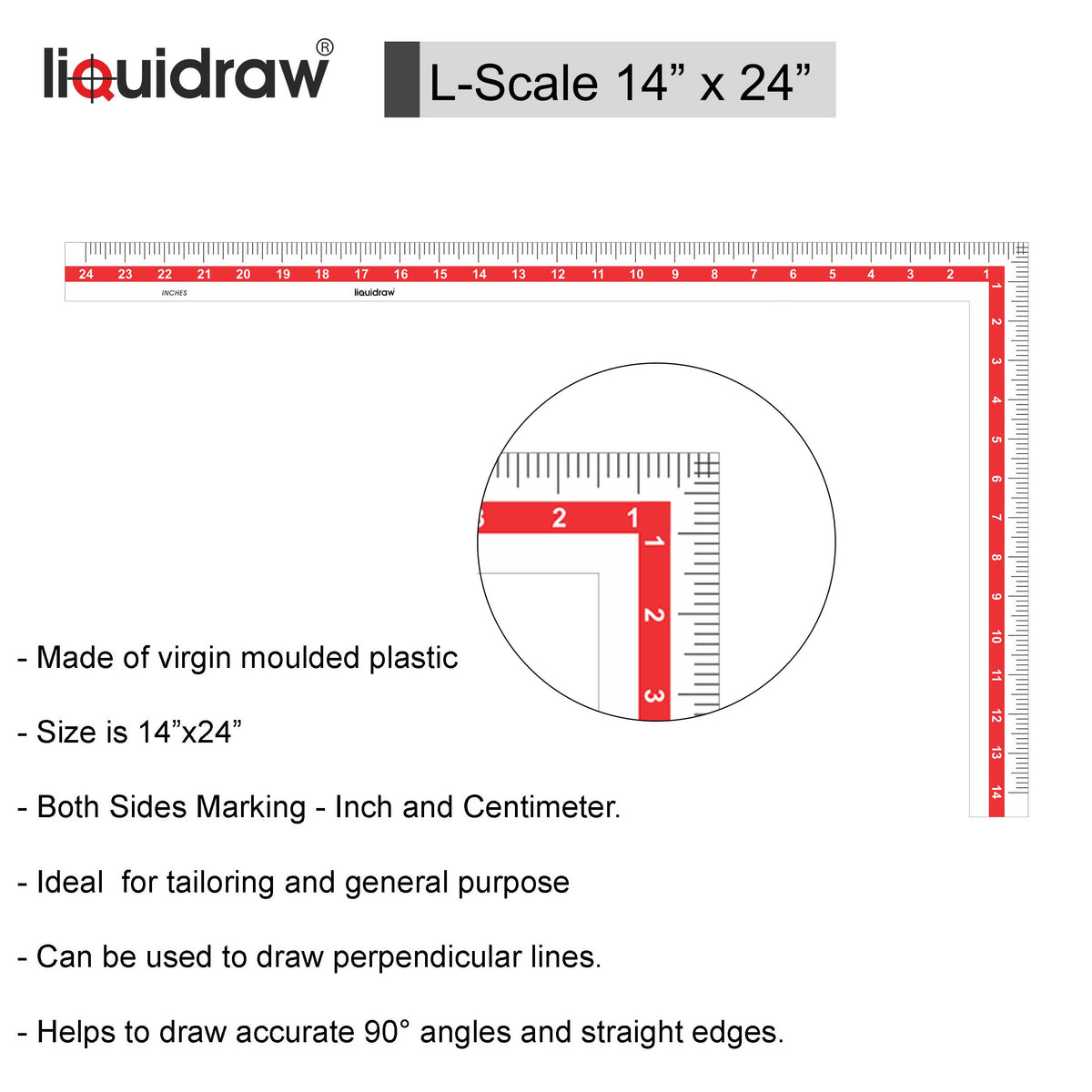 Liquidraw Sewing Ruler Tailor Set of 9 Pattern Maker Sewing Rulers & C