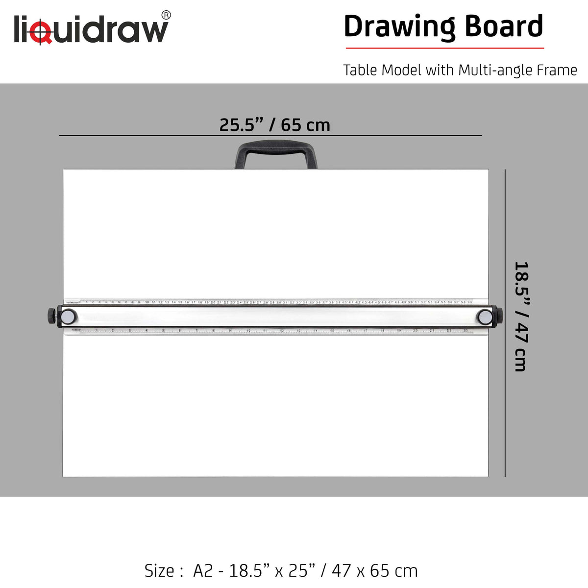 Liquidraw A2 Drawing Board Parallel Motion, Table Model with 5 Adjusta