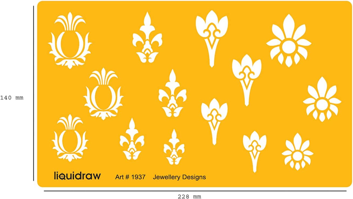 Liquidraw Jewellery Design Templates Stencil, Jewellery Making Templat