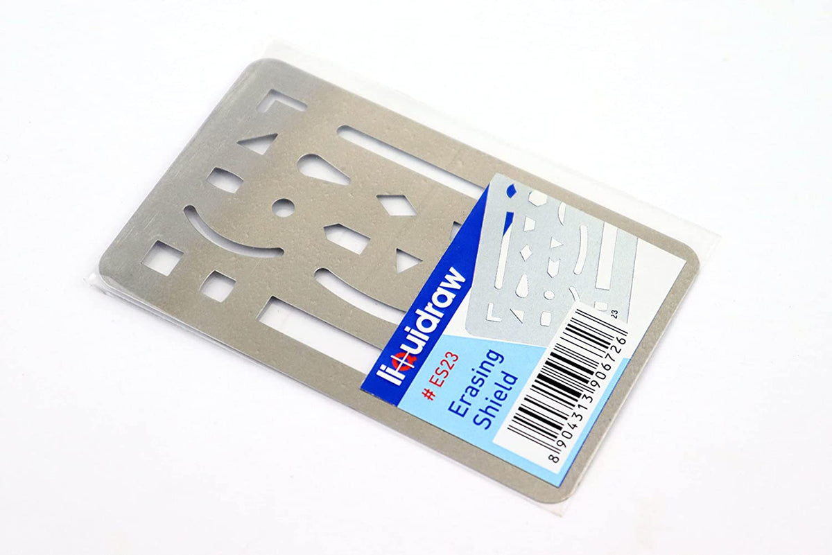 Liquidraw Erasing Shield Stainless Steel Craft Drawing Drafting Eraser